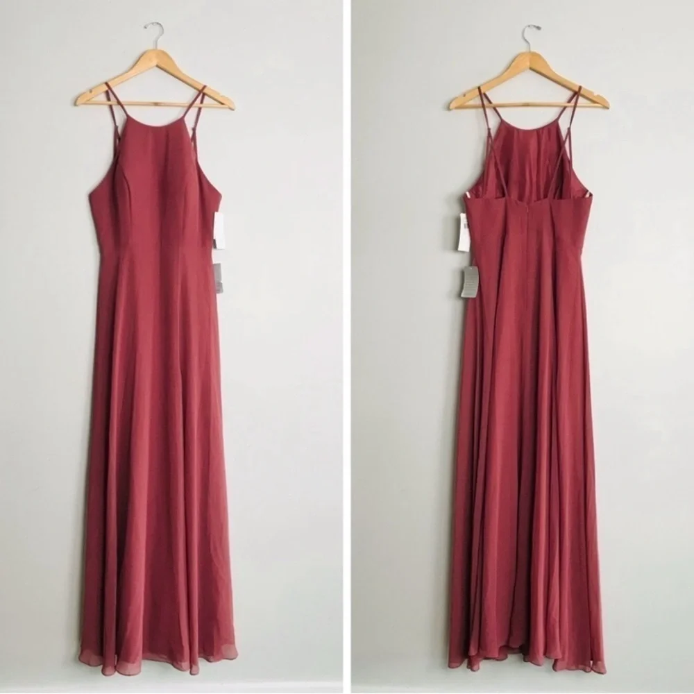 Jenny Yoo | Dresses | Nwt Jenny Yoo Long A Line Halter Maxi Dress Kayla ...